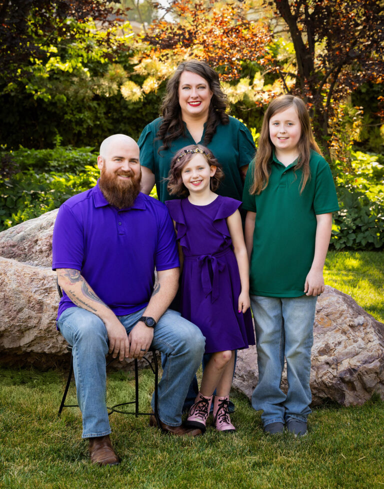 Family Portraits Studio Garden - Wayman Studio Photography