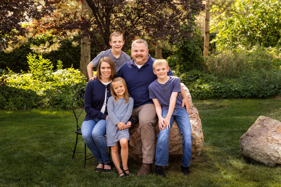 Family Portraits Studio Garden - Wayman Studio Photography